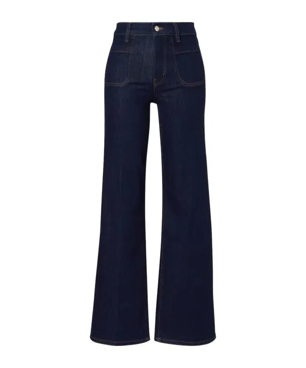 FRAME High-waisted Wide-leg Jeans