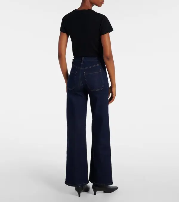 FRAME High-waisted Wide-leg Jeans