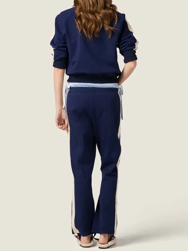 Miu Miu Technical Fabric Jacket With Ribbed Cuffs
