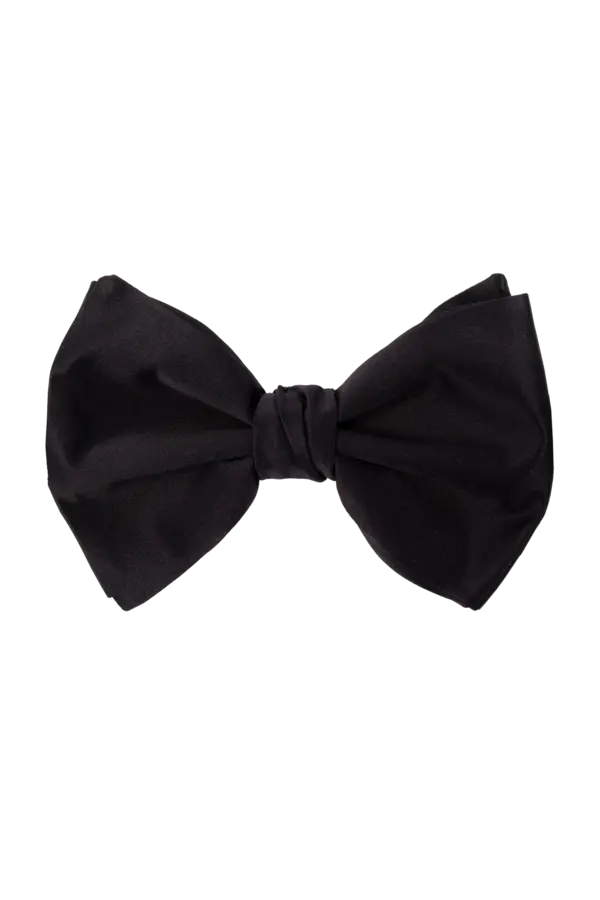 Giorgio Armani Silk Bow Tie - Black
