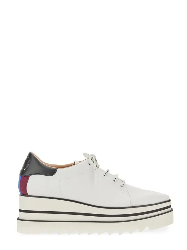 Stella McCartney Lace-up Wedge Elyse Shoes - White
