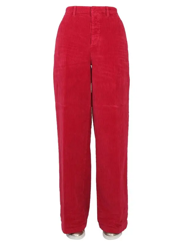 Dsquared2 Wide Leg Corduroy Trousers - Pink