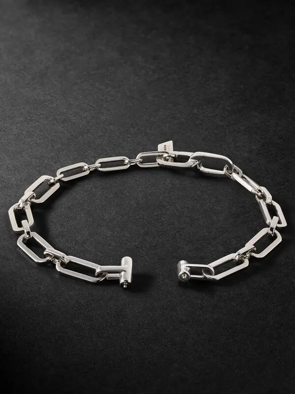 Messika White Gold Diamond Chain Bracelet - Silver