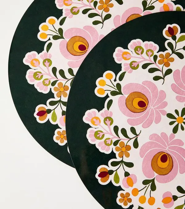 La DoubleJ Disk Set Of 2 Placemats - Multicoloured