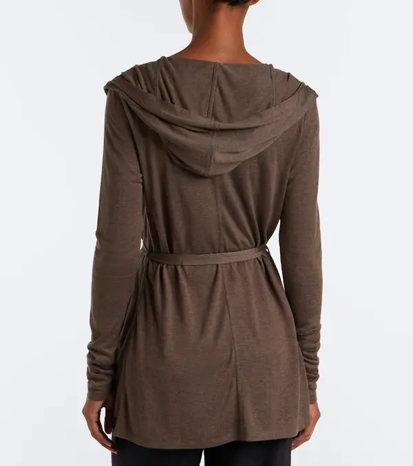 Max Mara Jersey Wrap Cardigan With Detachable Belt