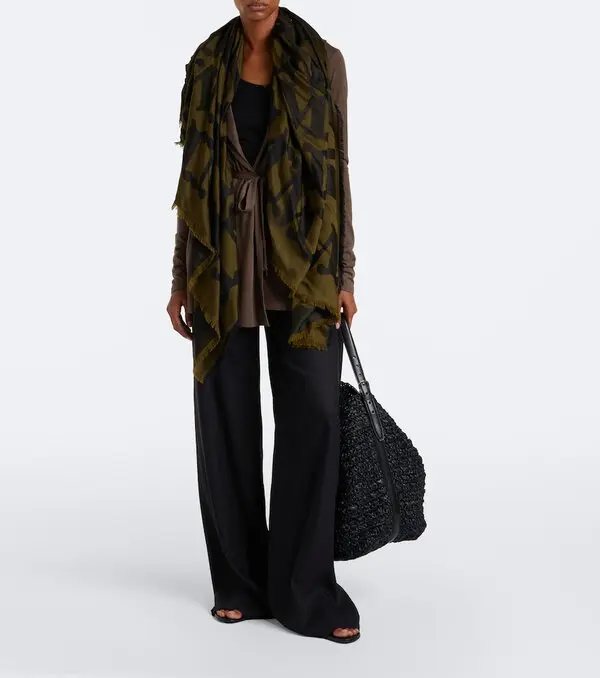 Max Mara Jersey Wrap Cardigan With Detachable Belt