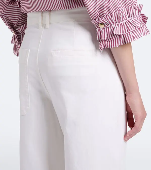 Max Mara Wide-leg Jeans - White