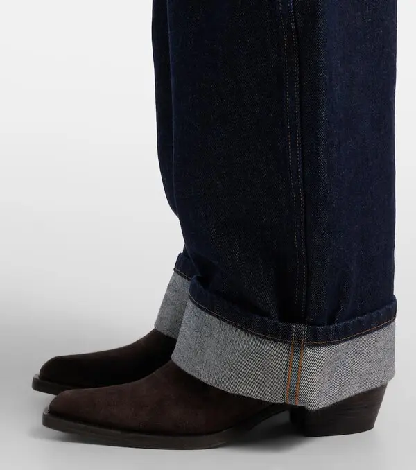 Khaite Clive Suede Knee-high Boots - Brown