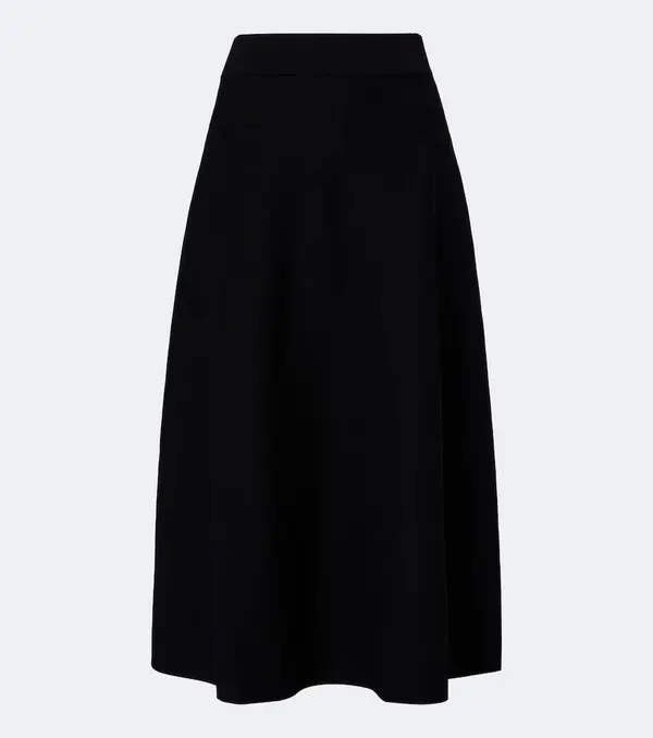 Max Mara Knitted A-line Midi Skirt