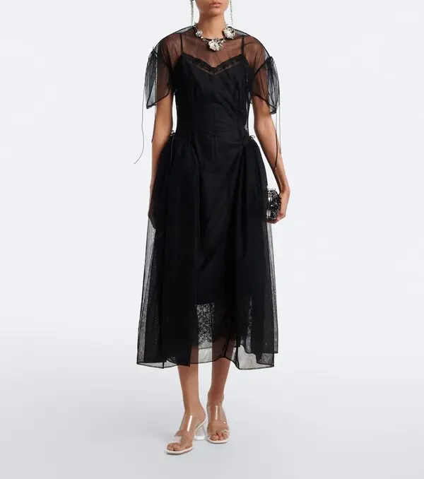 Simone Rocha Tulle Midi Dress