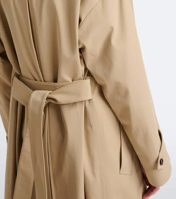 Bottega Veneta Intrecciato Cotton Trench Coat