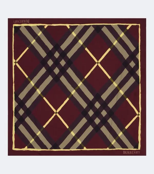 Burberry Check Silk Twill Scarf - Multicoloured
