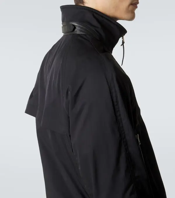 TOM FORD Leather-trimmed Zip-up Jacket
