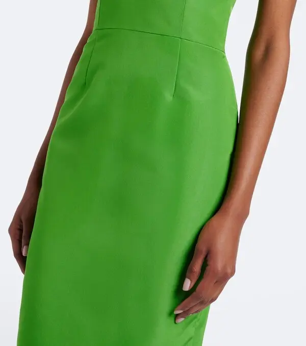 Carolina Herrera Off-shoulder Silk Faille Cocktail Dress