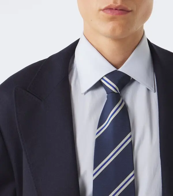 Dunhill Striped Silk Neck Tie