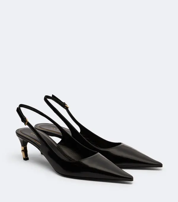 Gucci Eva Leather Slingback Pumps