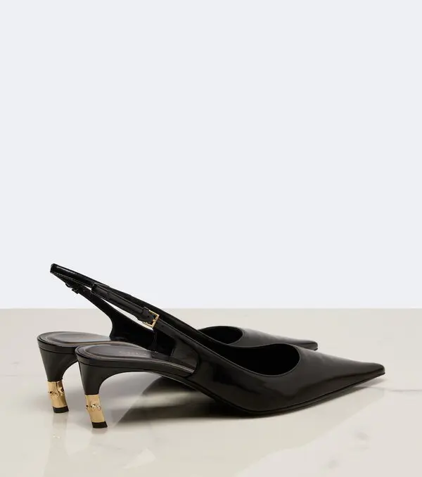Gucci Eva Leather Slingback Pumps
