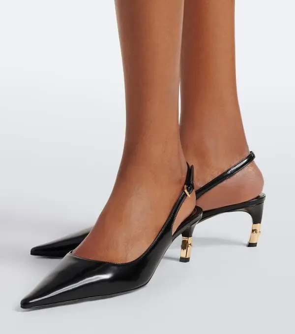 Gucci Eva Leather Slingback Pumps
