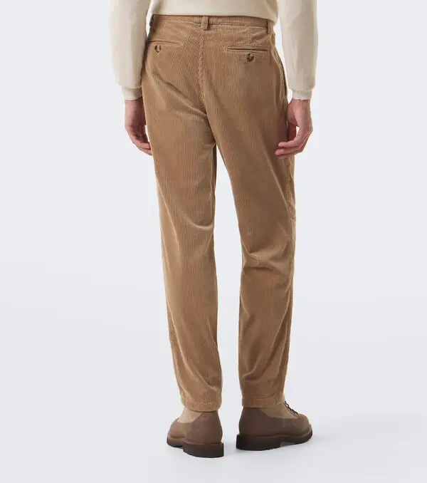 Brunello Cucinelli Cotton Corduroy Straight Leg Pants