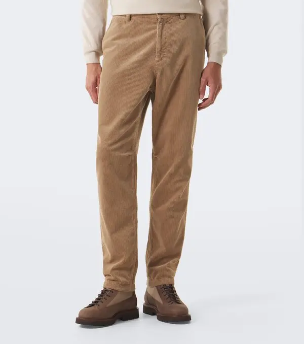 Brunello Cucinelli Cotton Corduroy Straight Leg Pants
