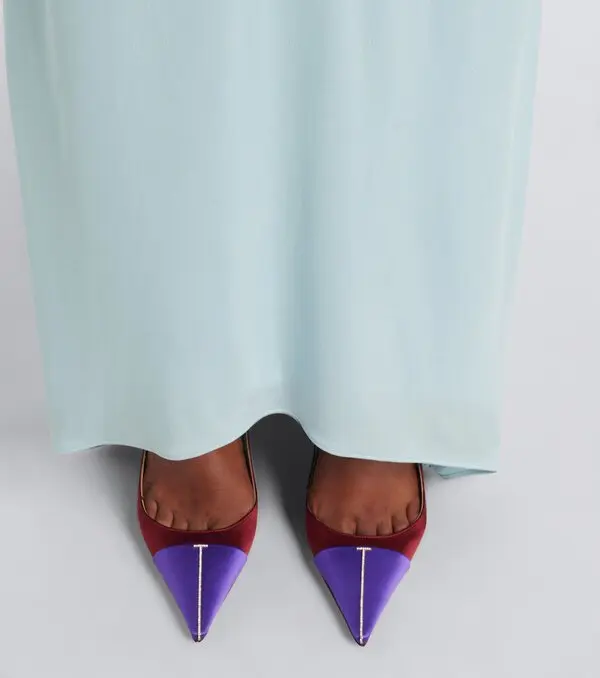 TOM FORD Satin Slingback Pumps