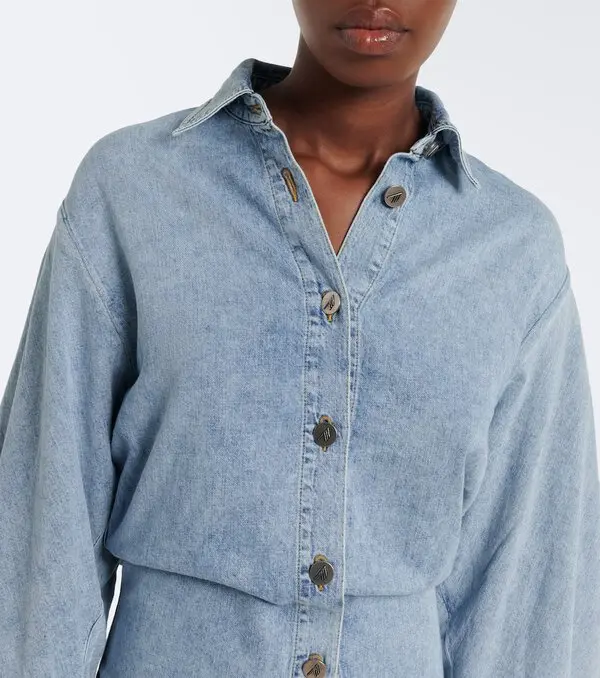 Attico Denim Mini Dress