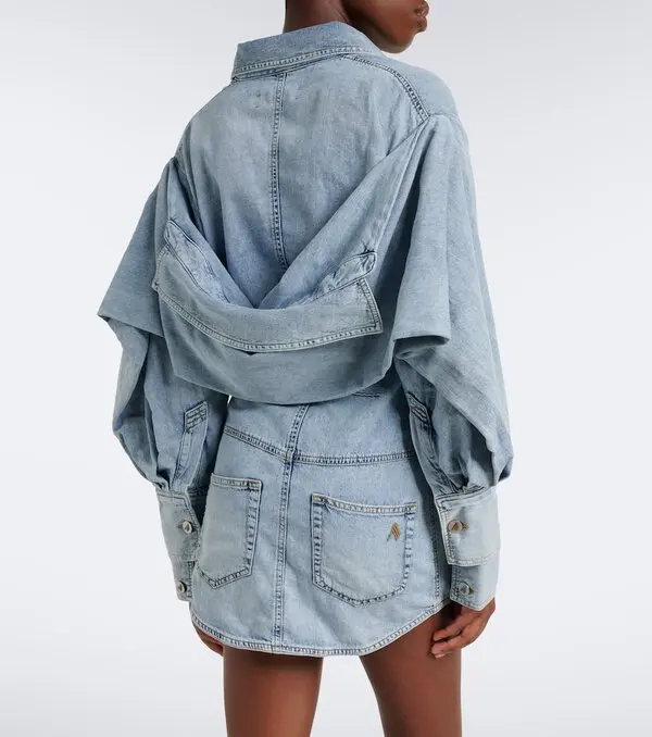 Attico Denim Mini Dress