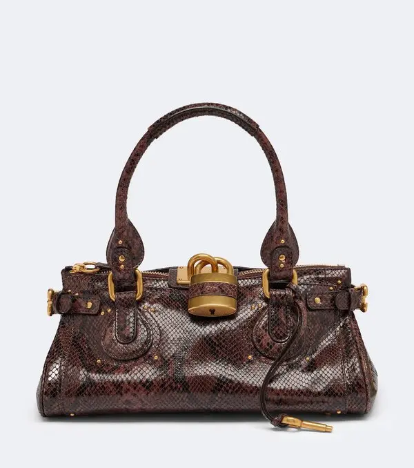 Chloé Paddington Small Leather Shoulder Bag - Brown