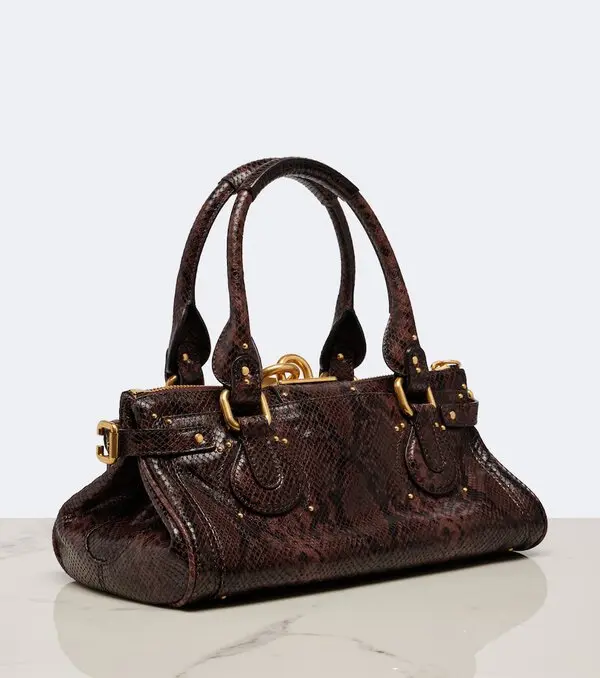 Chloé Paddington Small Leather Shoulder Bag - Brown