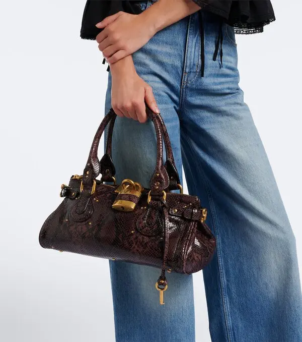 Chloé Paddington Small Leather Shoulder Bag - Brown