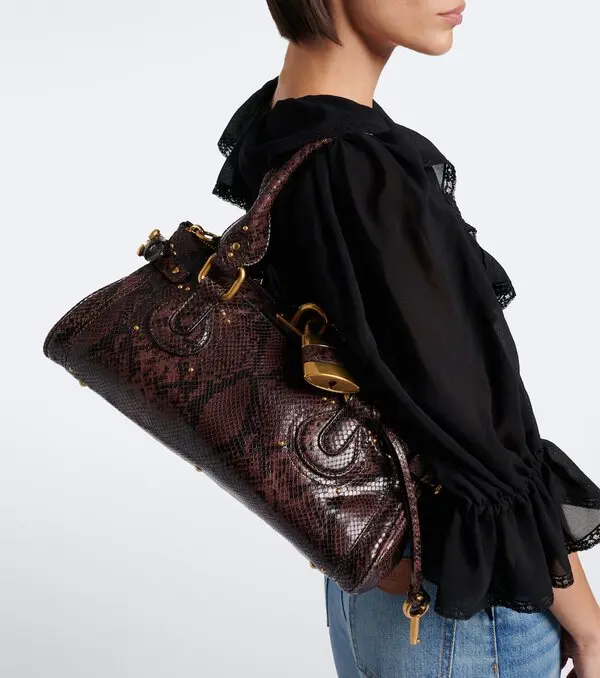 Chloé Paddington Small Leather Shoulder Bag - Brown