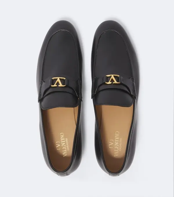 Valentino Garavani Vlogo Leather Loafers