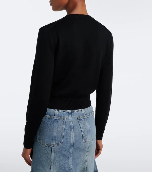 Erdem Embellished Wool Cardigan