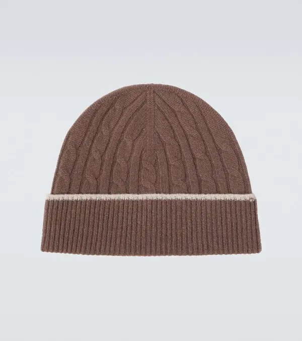 Eleventy Cable-knit Cashmere Beanie