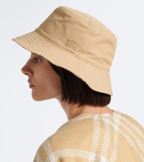 Burberry Ekd Cotton Bucket Hat