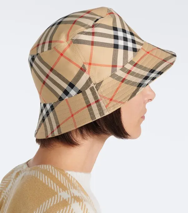 Burberry Ekd Cotton Bucket Hat