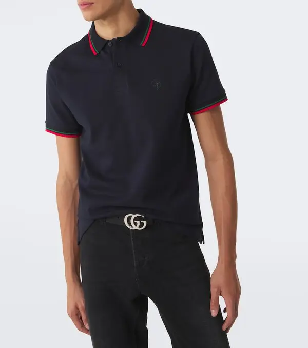 Gucci Cotton-blend Pique Polo Shirt