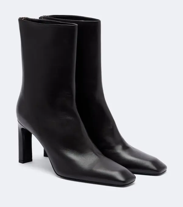 TOTEME Leather Ankle Boots