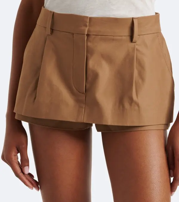 Acne Studios Camel Brown Cotton Skort