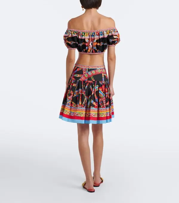 Dolce & Gabbana Caretto Cotton Miniskirt