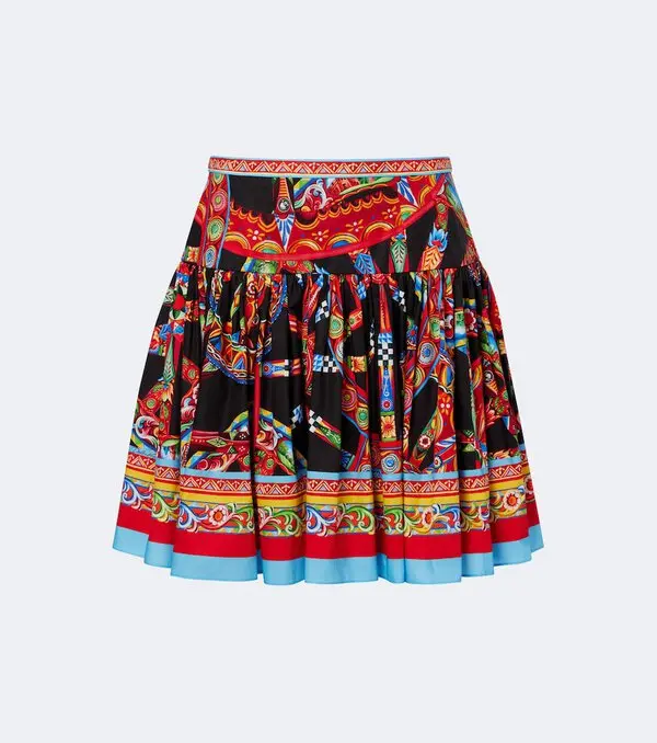 Dolce & Gabbana Carretto Cotton Miniskirt - Multicoloured