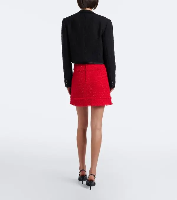 Dolce & Gabbana Cotton-blend Bouclé Mini Skirt