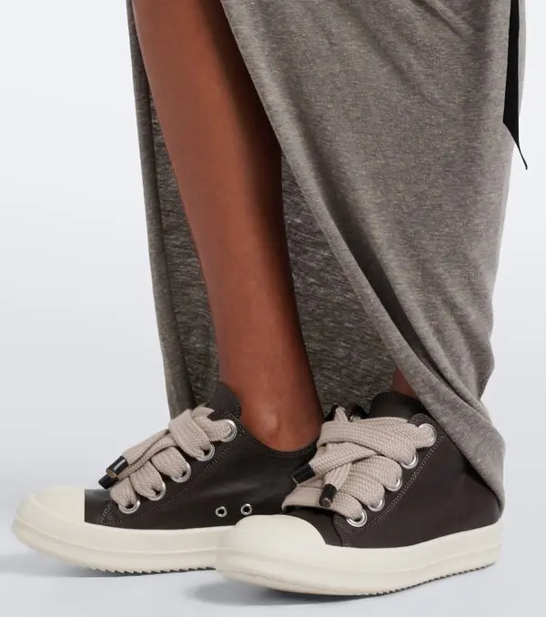Rick Owens Jumbolace Leather Sneakers