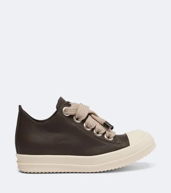 Rick Owens Jumbolace Leather Sneakers