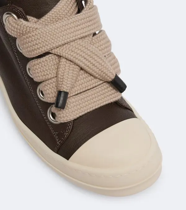Rick Owens Jumbolace Leather Sneakers