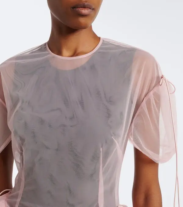 Simone Rocha Sheer Tulle Mini Dress
