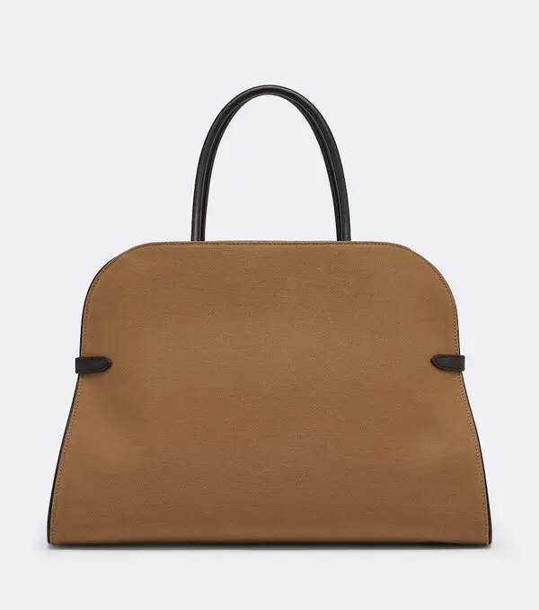 THE ROW Margaux 15 Leather Tote Bag - Beige