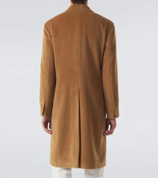 LARDINI Double-breasted Virgin Wool Coat