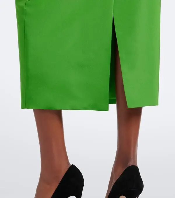 Carolina Herrera Off-shoulder Silk Faille Cocktail Dress