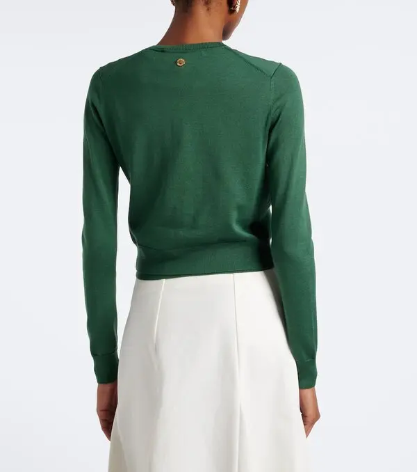 Carolina Herrera Silk And Cotton Cardigan